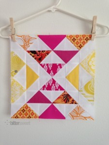 Stacked Pyramids Quilt Block | Sew Bittersweet Designs